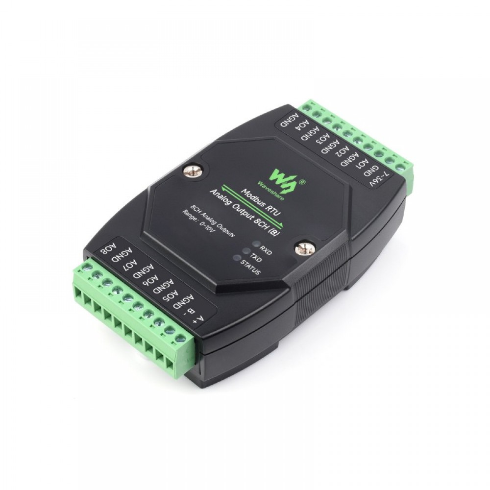 Buy Industrial Modbus RTU 8-Ch Analog Voltage Output Module (B), 0-10V ...